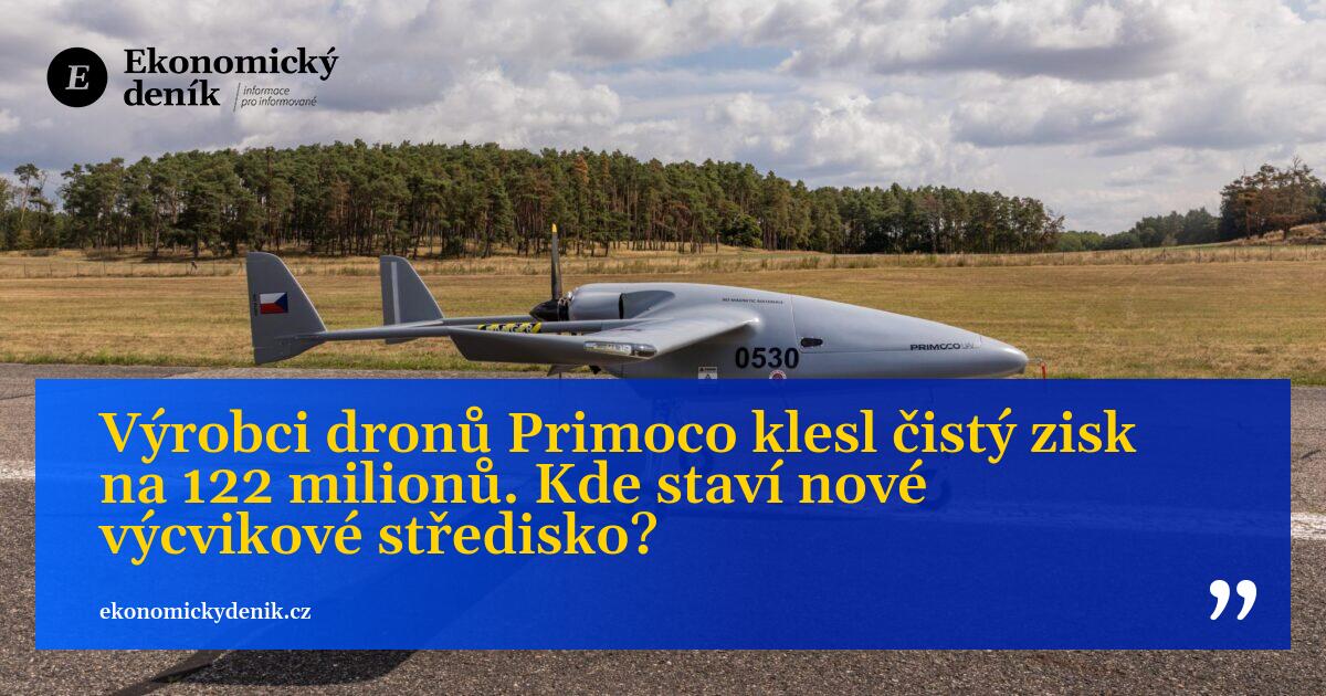 Výrobci dronů Primoco klesl čistý zisk na 122 milionů. Kde staví nové výcvikové středisko ...
